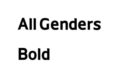 All Genders Bold Font Free Font Download All Genders Bold Font Free Font Download