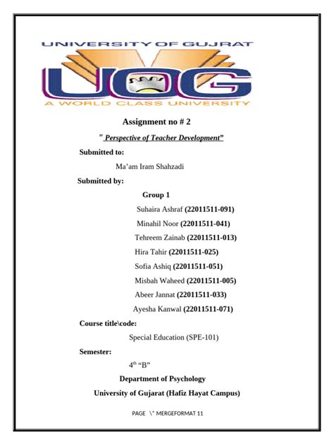 Spe 101 Assignment 2 Pdf Teachers Differentiated Instruction