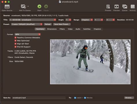 Recommended Handbrake Settings For Encoding Video Gallery Wordpress