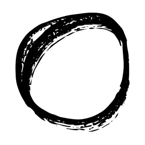 Premium Vector Hand Drawn Highlight Oval Illustration Marker Frame Clipart Ink Scribble Circle