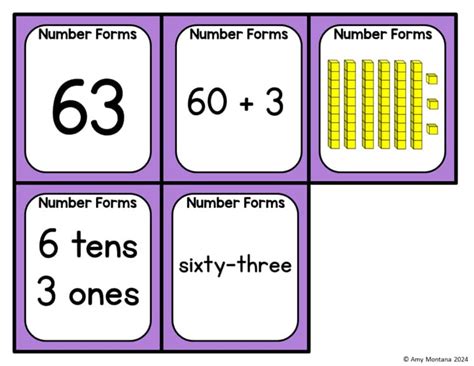 Differentiated Match Ups Place Value And Number Forms By Amy Montana