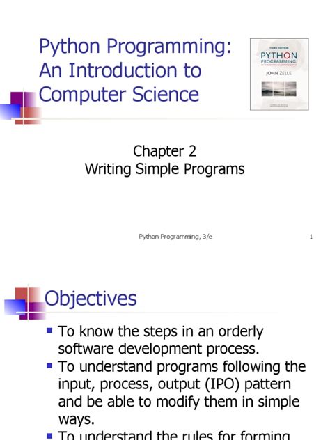 Chapter02 Python Programming | PDF | Computer Program | Programming