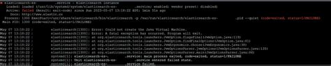 java virtuale machine error while starting elasticsearch service