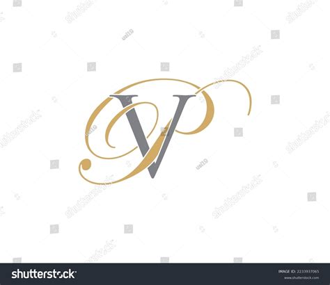 Letter V P Logo Icon 010 Stock Vector Royalty Free 2233937065