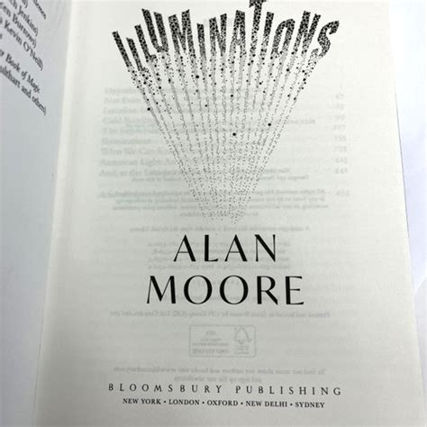 alan moore illuminations uk signed first edition first printing
