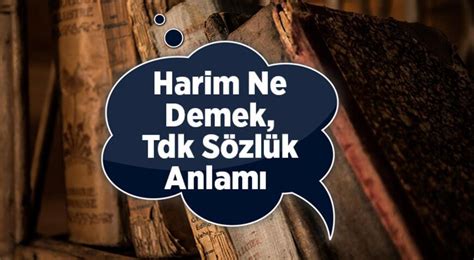 Harim Ne Demek Tdk Sözlük Anlamı Nedir Camide Harim Bölümü Neresidir