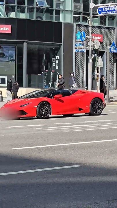 람보르기니 우라칸 스파이더 다운시프트 배기음 Youtube