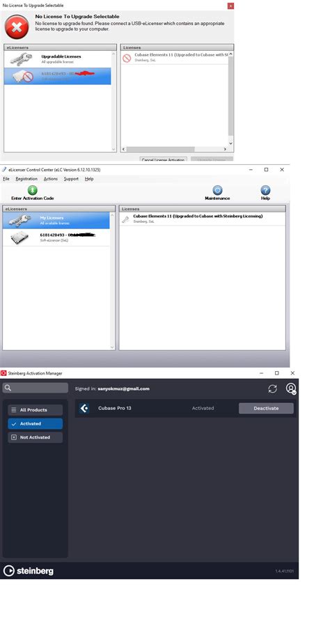 Error No License To Upgrade Found 21 By Sanyokmuz Cubase Steinberg Forums