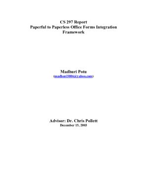 Fillable Online Cs Report Paperful To Paperless Office Forms