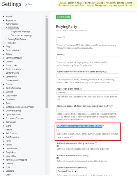 Time Out And Auto Logout Settings For Portal Users