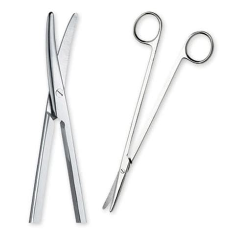 Sterile Disposable Curved Metzenbaum Scissors 7 Medical Instruments