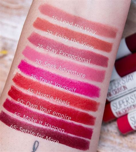 Maybelline Superstay Matte Ink Crayon Lipstick Swatches Artofit