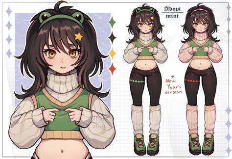 Cute Frog Lover Adopt Mint Ychcommishes