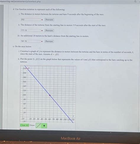 Solved D Use Function Notation To Represent Each Of The
