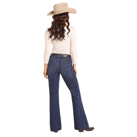 Rock And Roll Denim Womens Diamond Loop Trouser