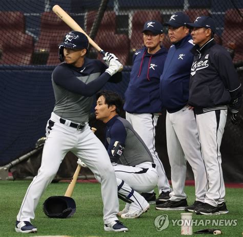 배팅 훈련하는 김하성 토미 현수 에드먼 연합뉴스
