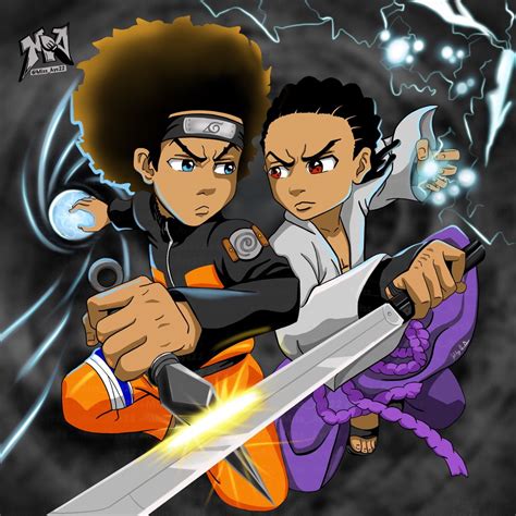 Boondocks X Naruto Missaye22 🎨 Boondocks Naruto Huey Riley