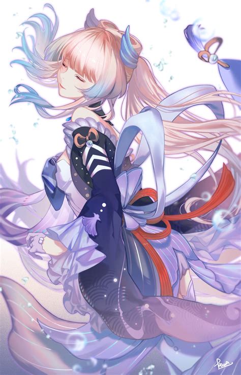 Sangonomiya Kokomi Genshin Impact Drawn By Kawausoman Danbooru