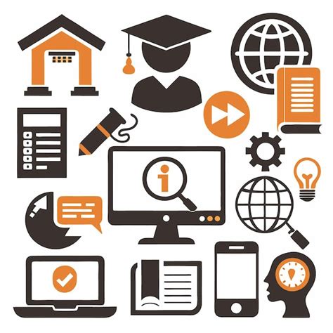 A Set Of 15 Simple Icons Representing Various Concepts Related To