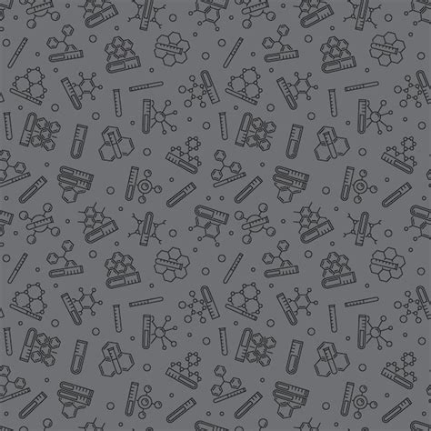 Premium Vector Laboratory Test Tube And Molecule Vector Chemistry Creative Seamless Pattern