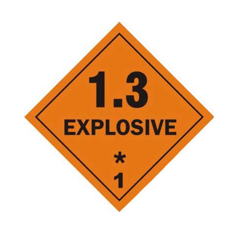 Class 1 3c Explosives Label Dangerous Goods Compliance