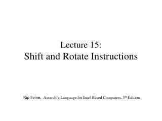 Ppt Shift And Rotate Instructions Powerpoint Presentation Free