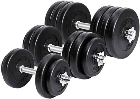 Adjustable Dumbbells Set 20kg Weights Pair Home Gym Fitness Exercise