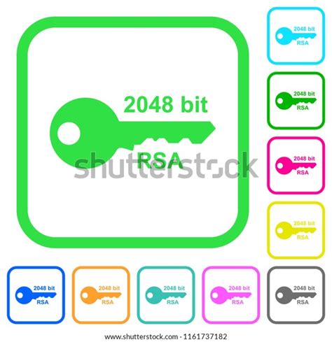 2048 Bit Rsa Encryption Vivid Colored Stock Vector Royalty Free 1161737182