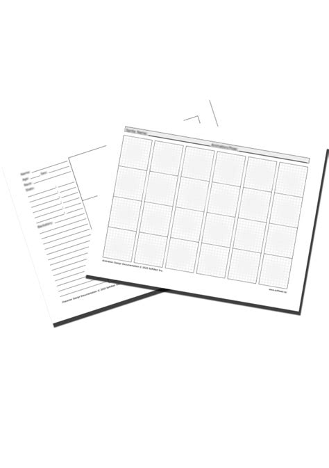 Character Animation Design Worksheets SoftWeir Inc