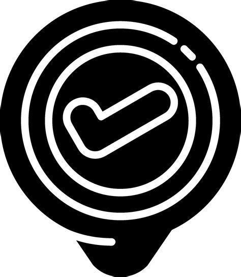 Check Location Glyph Icon 49294026 Vector Art At Vecteezy