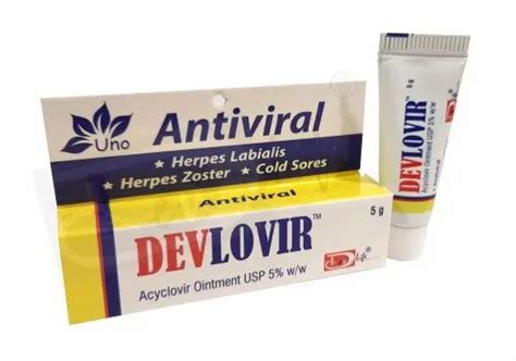Acyclovit Ointment Usp 5 Ww Devlovir For Commercial Packaging