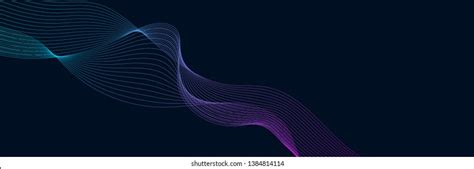 Data Visualization Dynamic Wave Pattern Vector Stock Vector Royalty