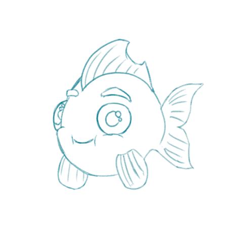 How To Draw A Cute Fish