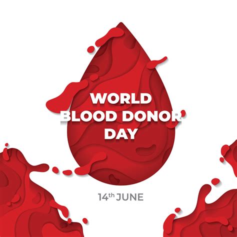 Wereld Bloeddonor Dag Papercut Achtergrond 7407109 Download Free