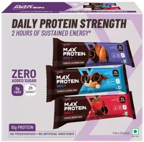 Ritebite Max Protein Daily Assorted 10g Protein Bars With 5g Fiber 0