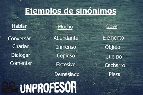 50 Ejemplos De Sinónimos Y Antónimos Con Ejercicios