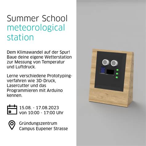 Summer School Meteorological Station Gründungszentrum Fh Aachen