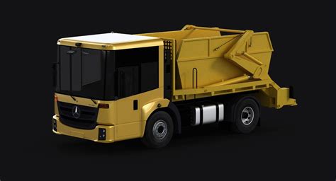 Skip Loader Truck 3d Model 149 3ds Fbx Max Free3d