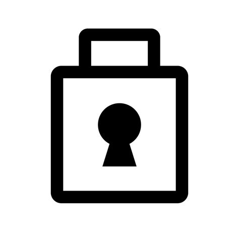 Simple Padlock Icon Security Lock Vector 26381104 Vector Art At Vecteezy