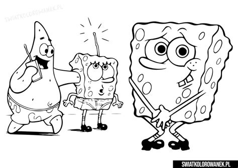 Spongebob Kanciastoporty Darmowe Kolorowanki Do Druku