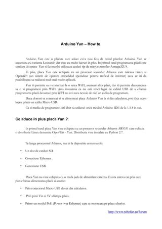Arduino Yun Arduino Wifi Ethernet Linux Pdf