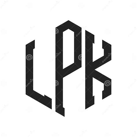 Lpk Logo Design Initial Letter Lpk Monogram Logo Using Hexagon Shape