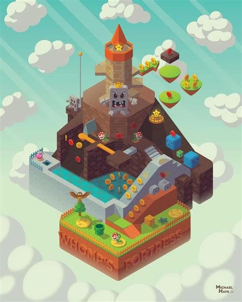 Piranha Plant Thwomp Bob Omb Buddy Whomp Whomp King And 2 More