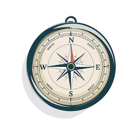 A Compass A Navigational Tool Used To Determine Direction Premium AI