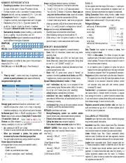 CS61C MT1 CheatSheet Pdf NUMBER REPRESENTATION Everything Is A Number