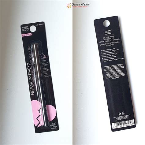 Wet N Wild Breakup Proof Waterproof Retractable Gel Eyeliner Black