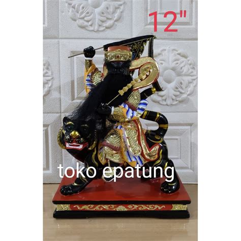Jual Patung Dewa Han Tan Kong Tio Guan Suei Kayu 12 Inch S