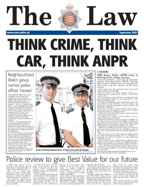 Fillable Online Essex Police The Law Essex Police Essex Police Fax