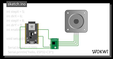 PROYECTO MOTORES DE PASO Wokwi ESP32 STM32 Arduino Simulator