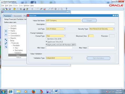 Create Key Flexfield Segments Oracle EBS Financials